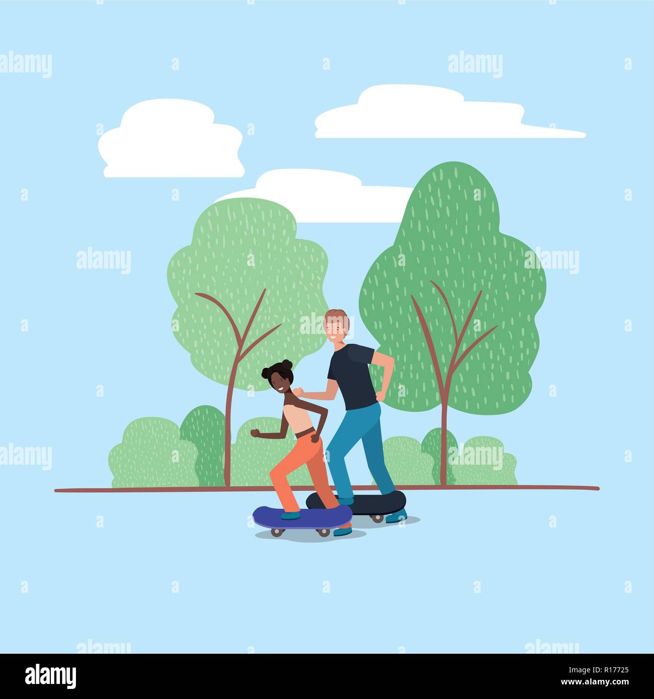 Young friendly woman in Stock Vector Images - Alamy