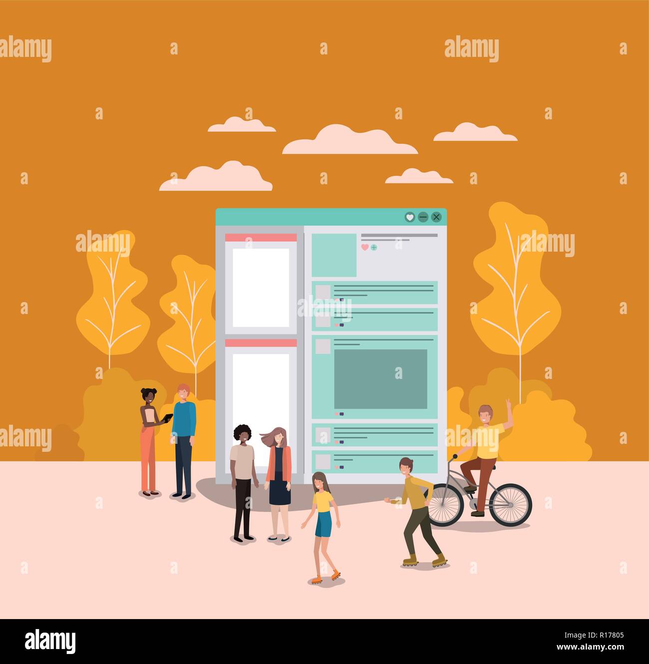 mini people with documents paper Stock Vector Image & Art - Alamy