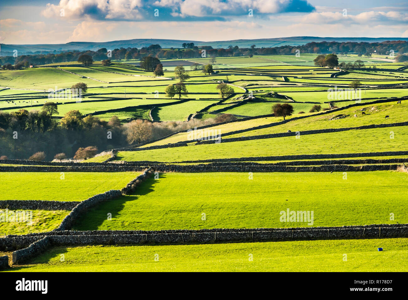 Small fields separated by dry stone walls are a feature of the ...