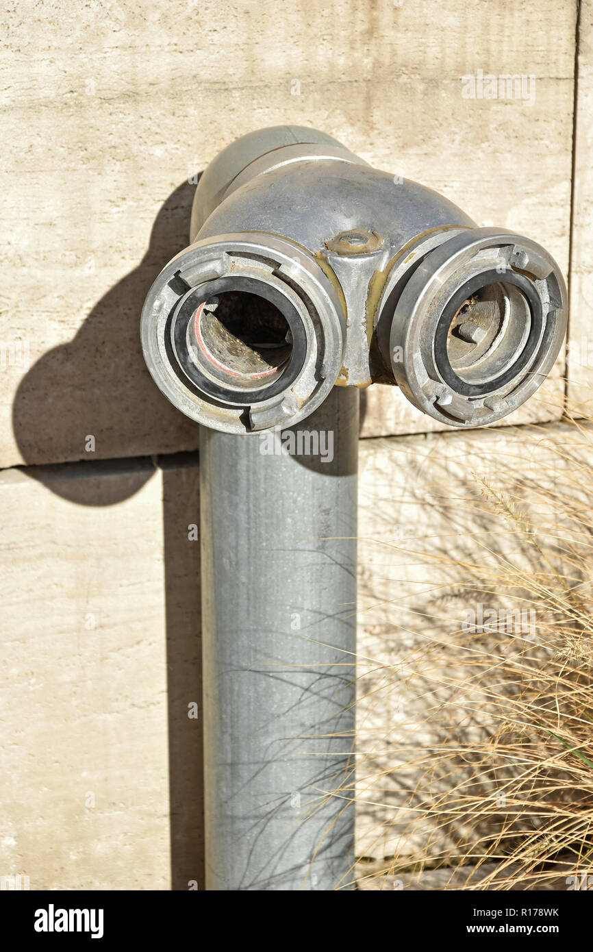 Connectors of the fire hydrant Stock Photo - Alamy