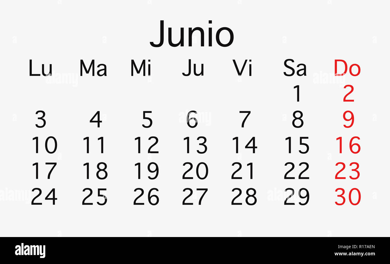 Calendar background of june illustration Cut Out Stock Images ...