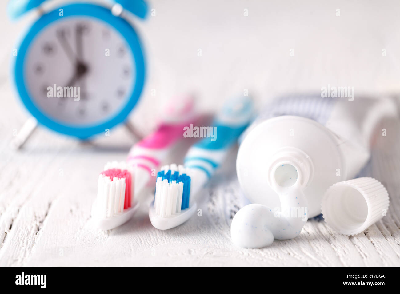 Toothpaste squeezed out from tube Stock Photo - Alamy