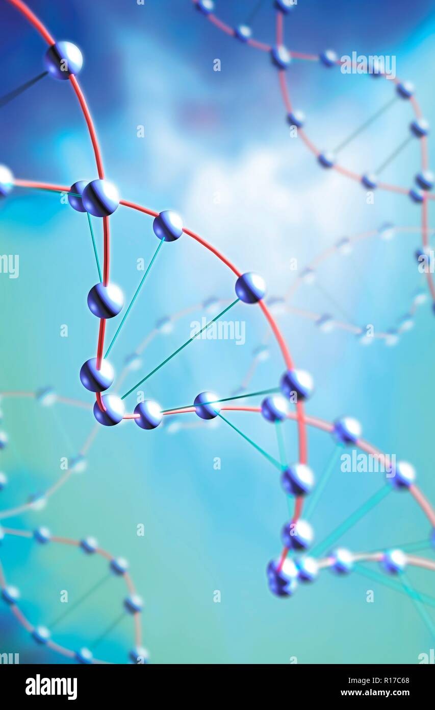 DNA (deoxyribonucleic acid) structure, illustration Stock Photo - Alamy