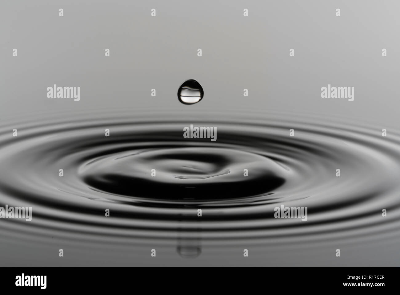 Water drop impact Stock Photo - Alamy