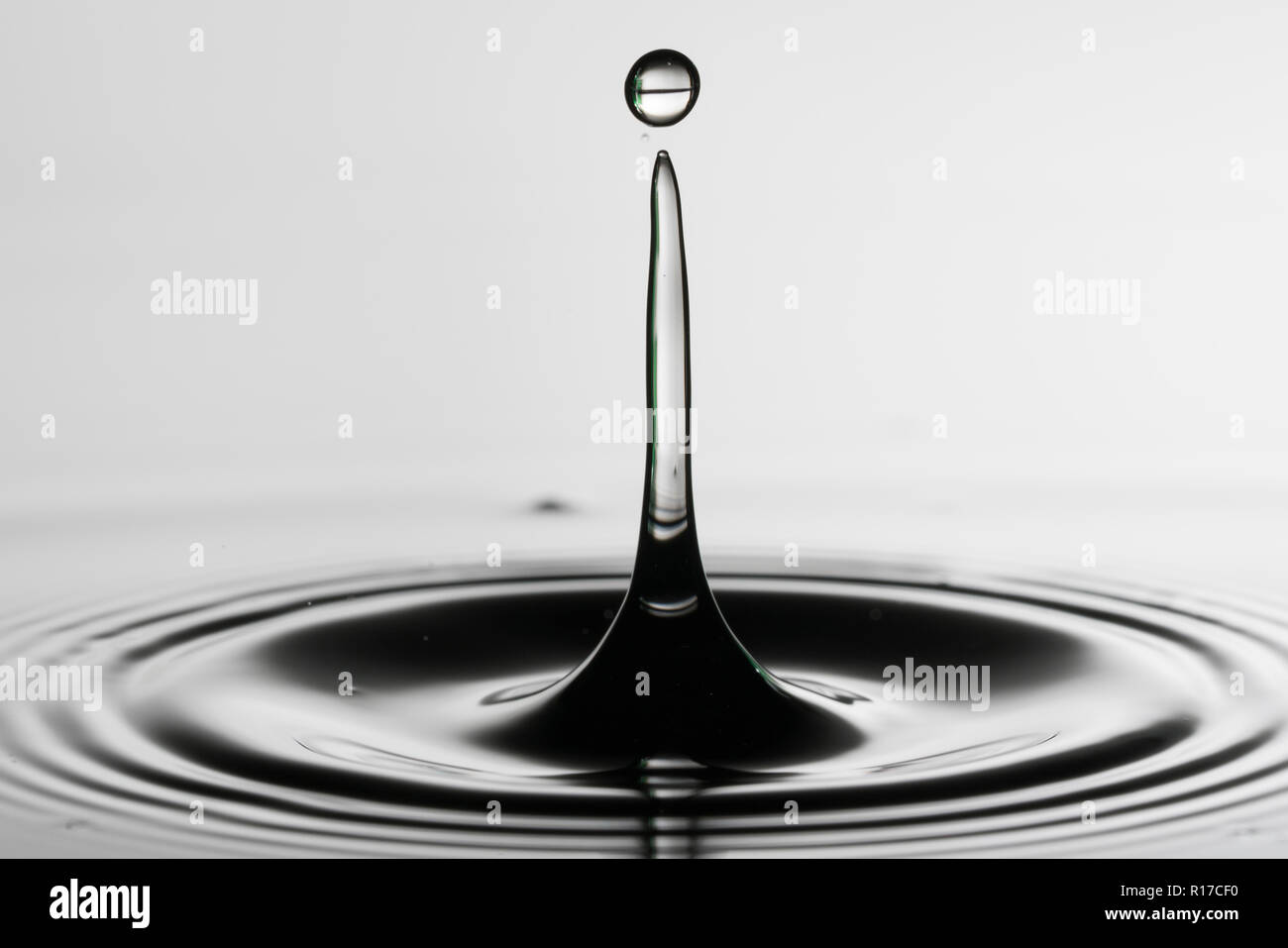 Water drop impact Stock Photo - Alamy