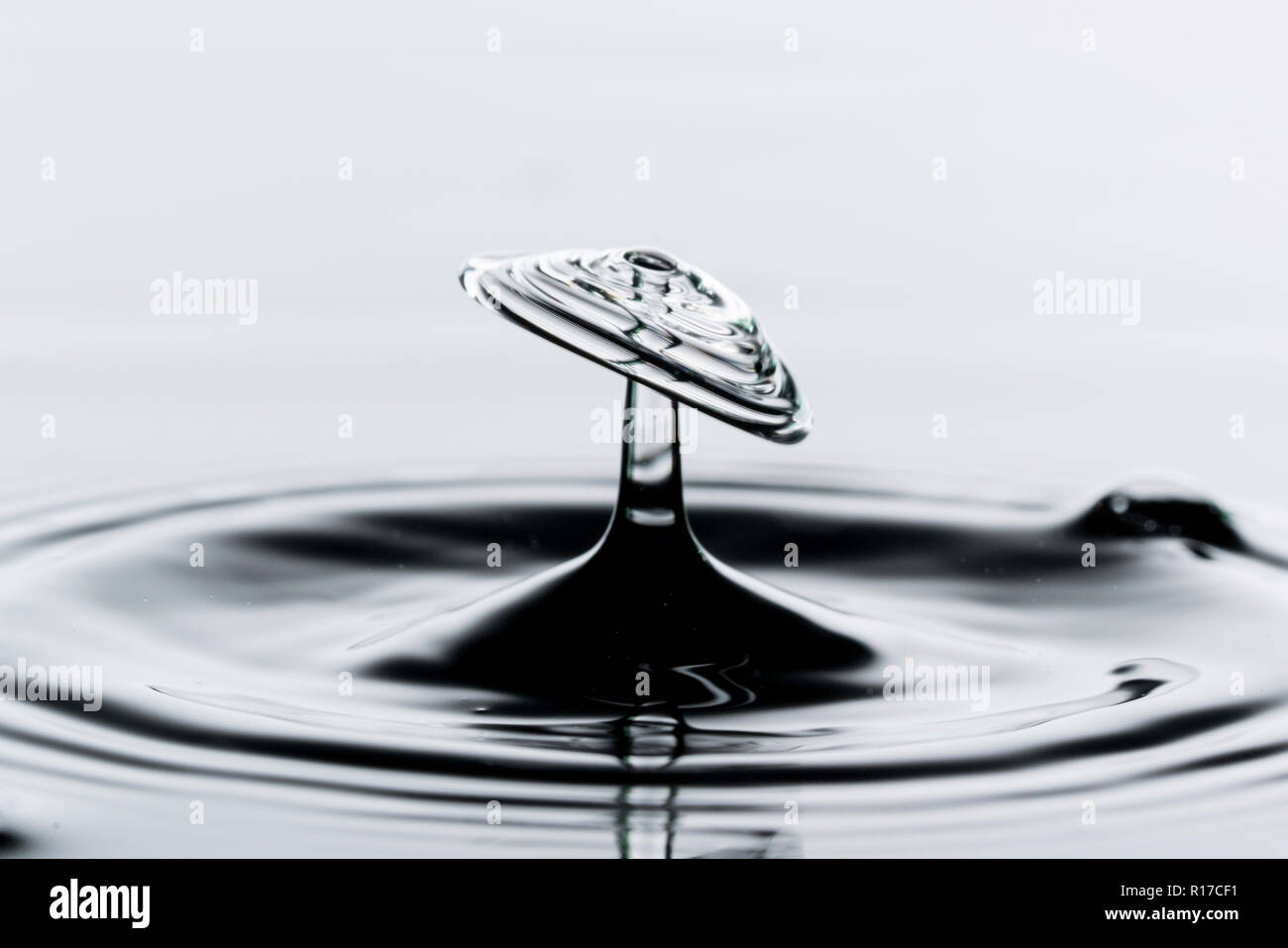 Water drop impact Stock Photo - Alamy