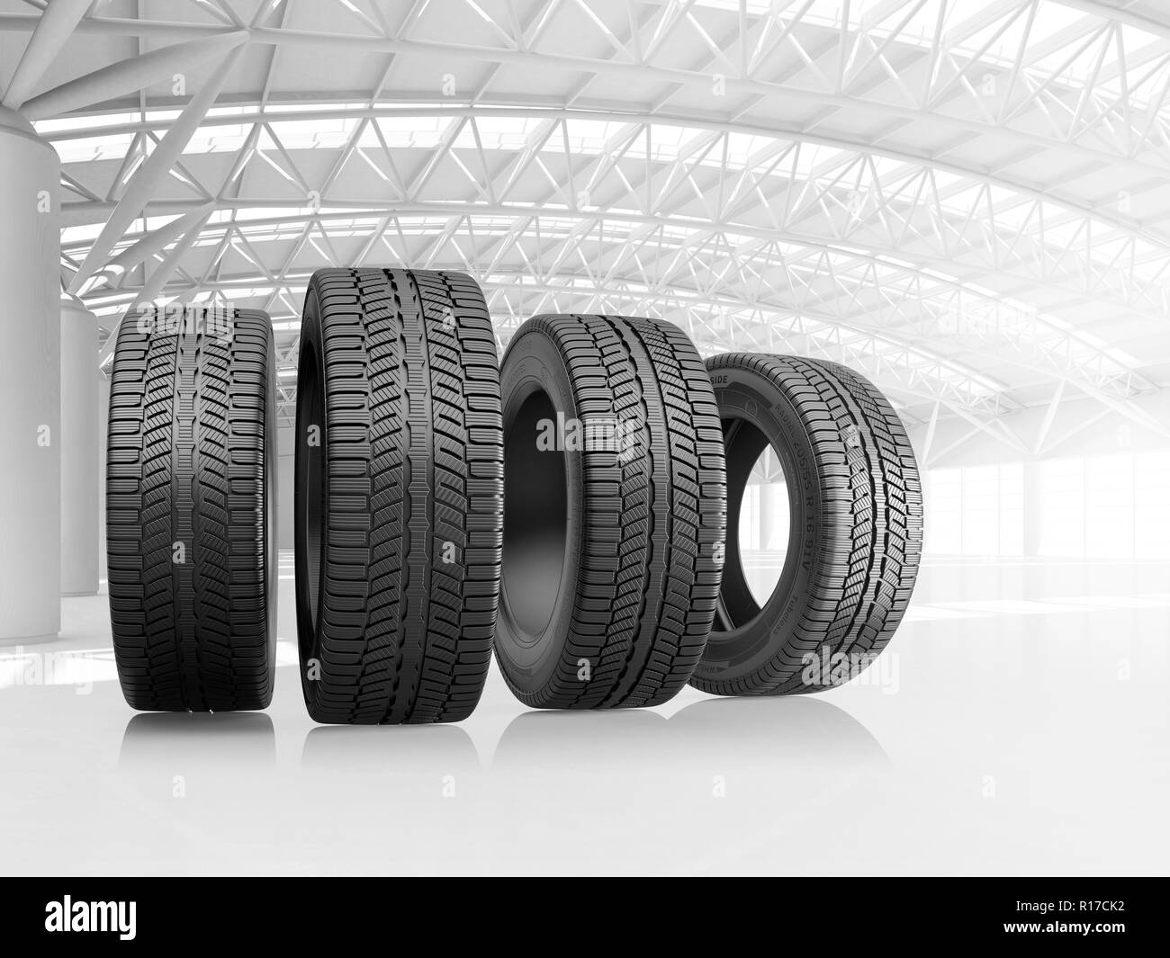 Big tyre warehouse hi-res stock photography and images - Alamy