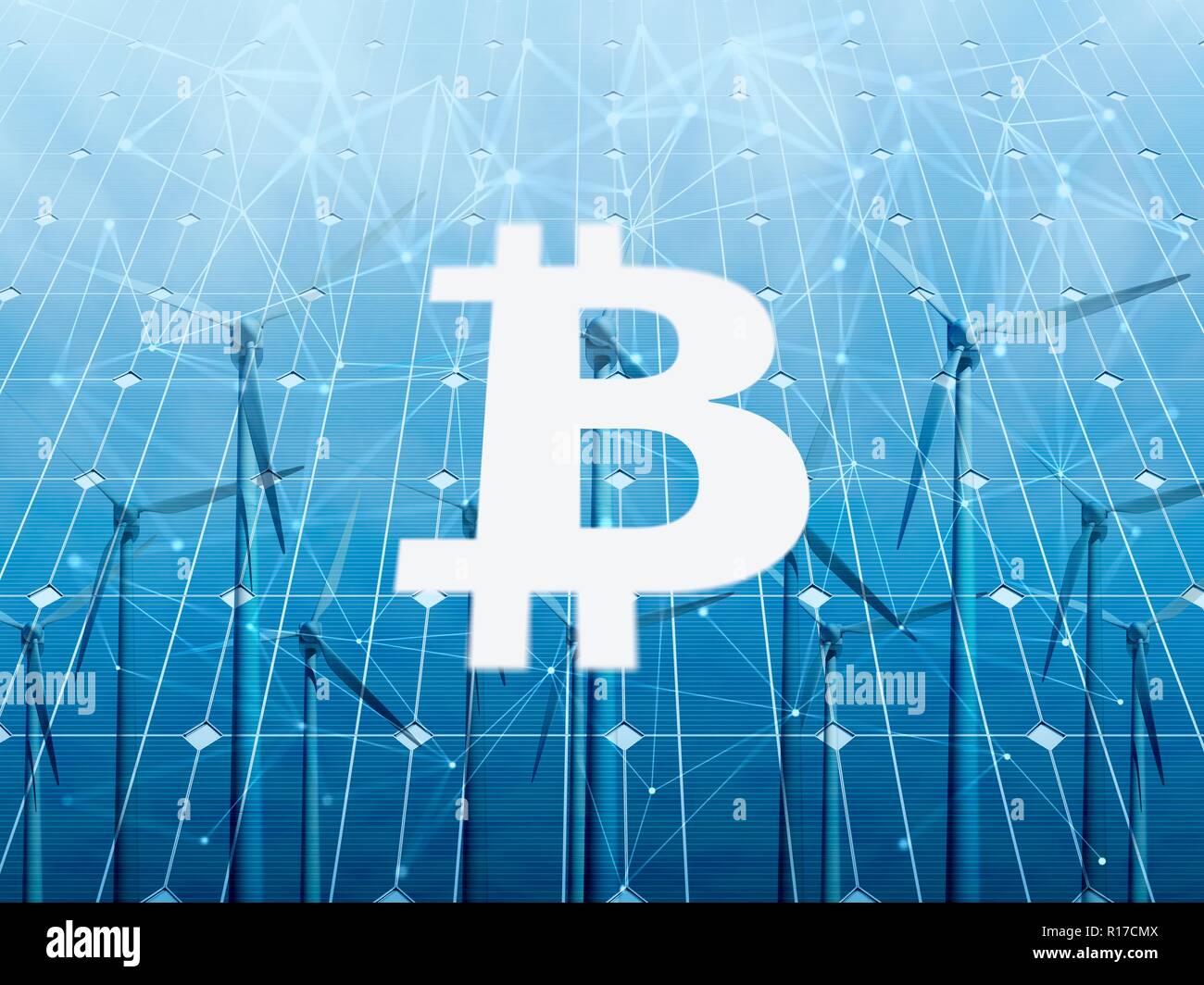 Bitcoin mining with green energy hi-res stock photography and images ...