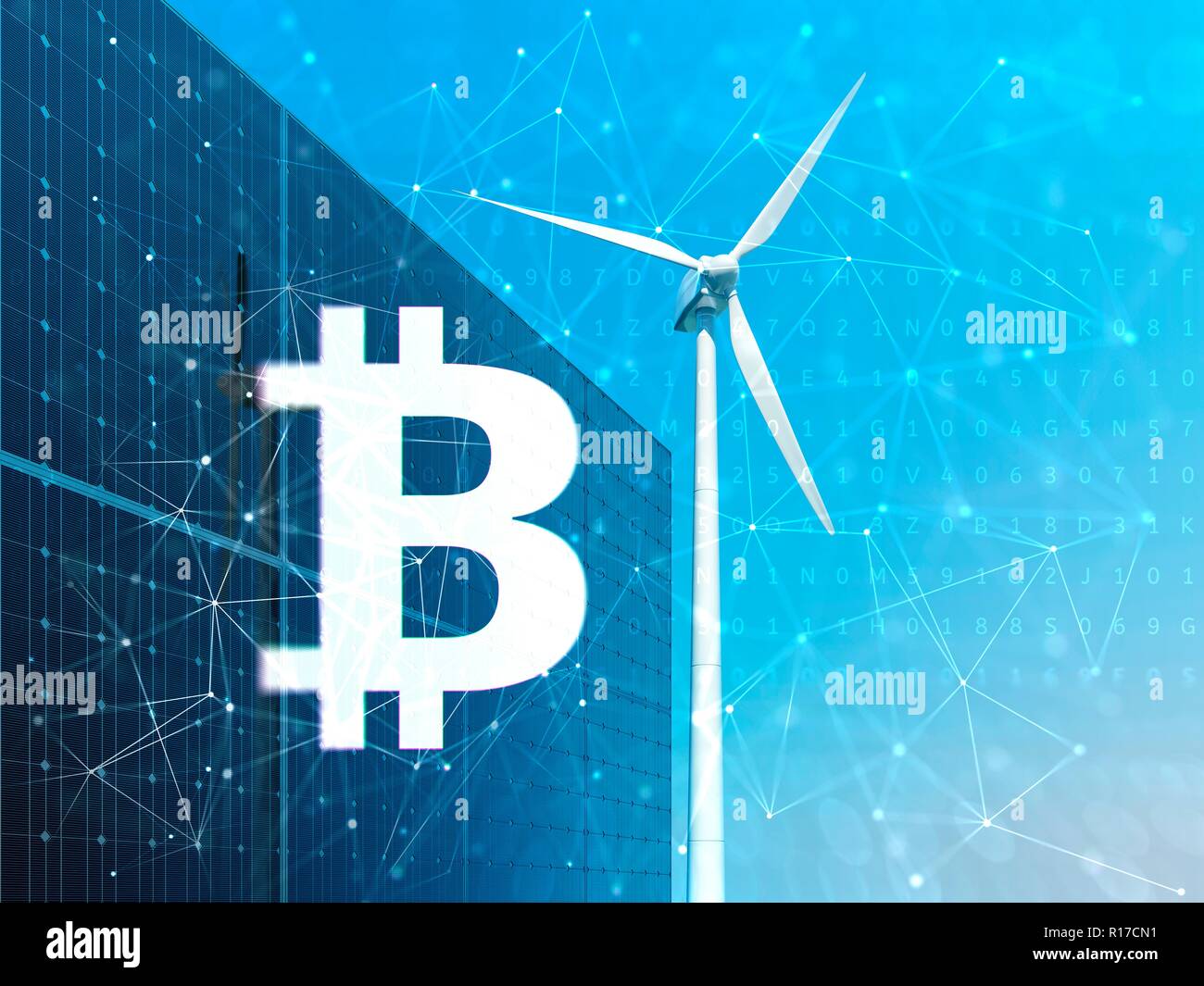 Bitcoin mining with green energy hi-res stock photography and images ...