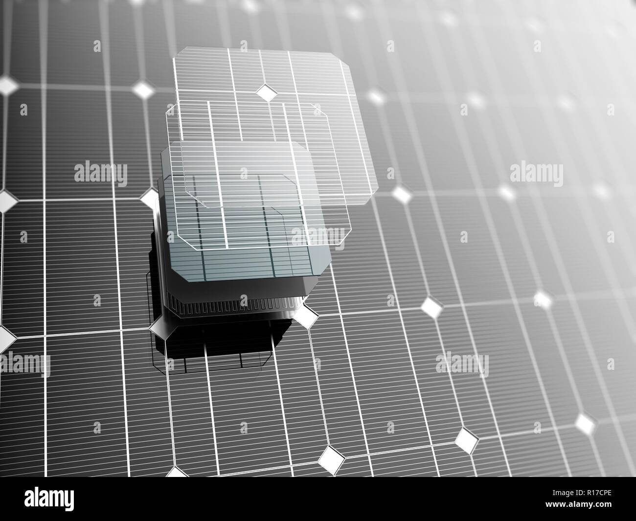 Solar panel, technology background. 3D illustration Stock Photo - Alamy
