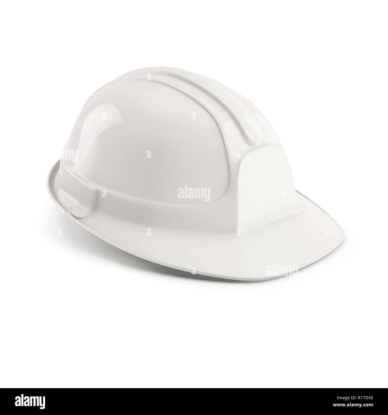 White safety helmet isolated on white background, with place for your ...