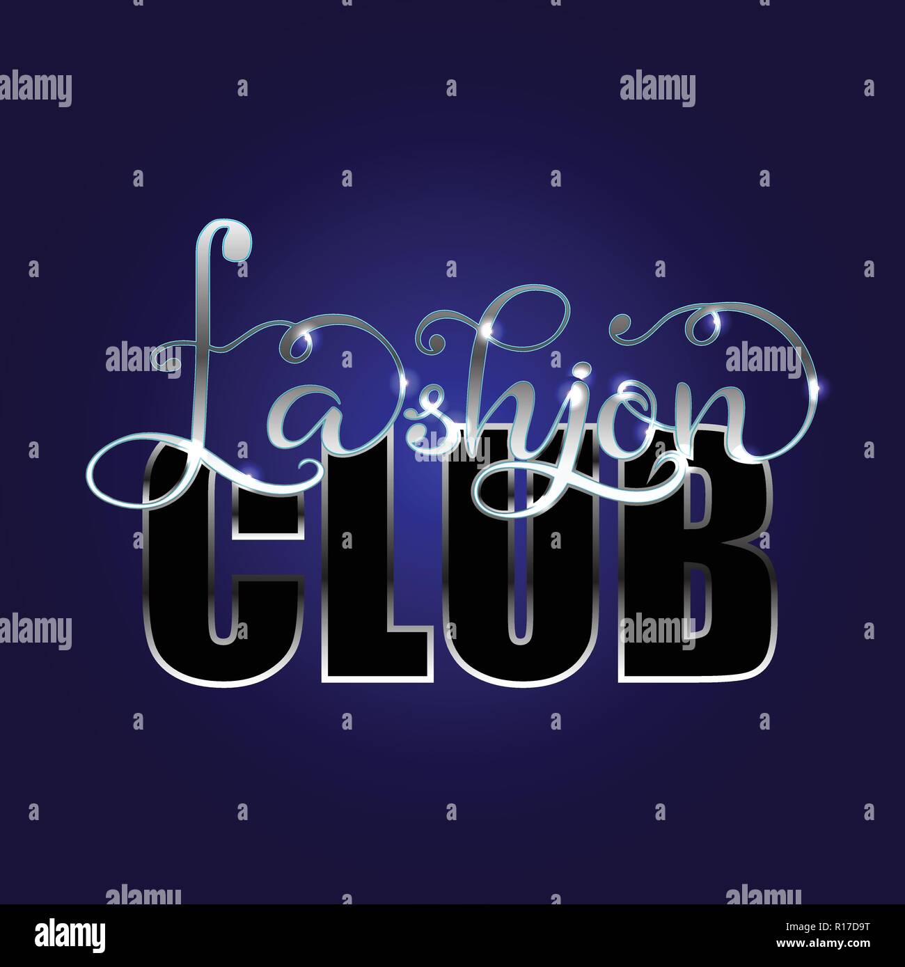 Cute Fashion club Typography Slogan for T-shirt, banner, logo, poster ...
