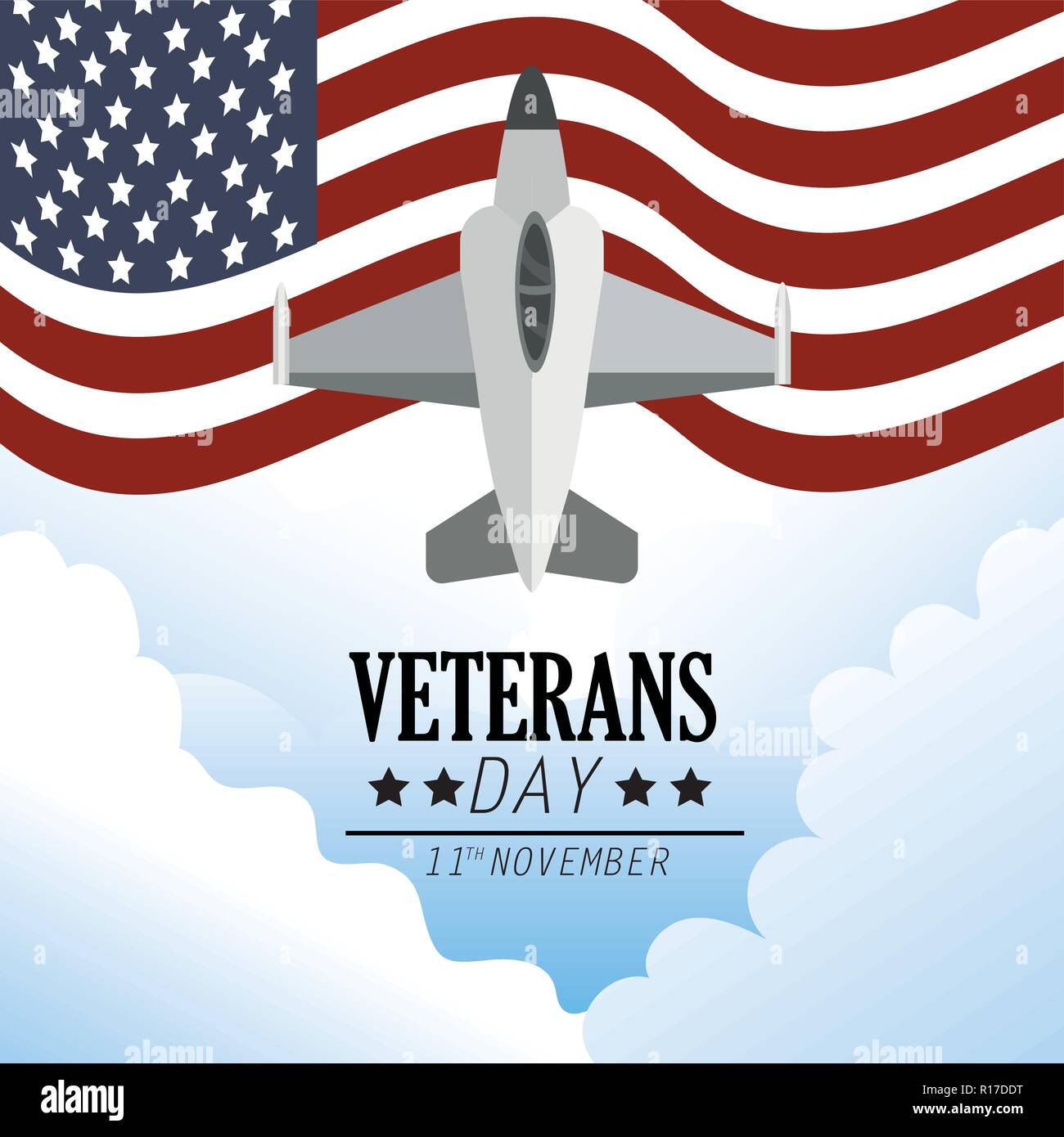 united states flag and military airplane Stock Vector Image & Art - Alamy