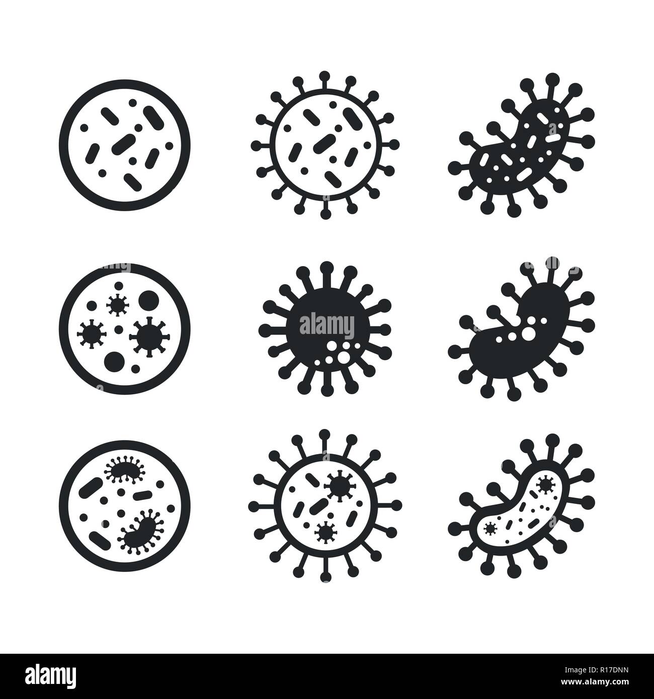 set virus infection treatment campaign Stock Vector Image & Art - Alamy