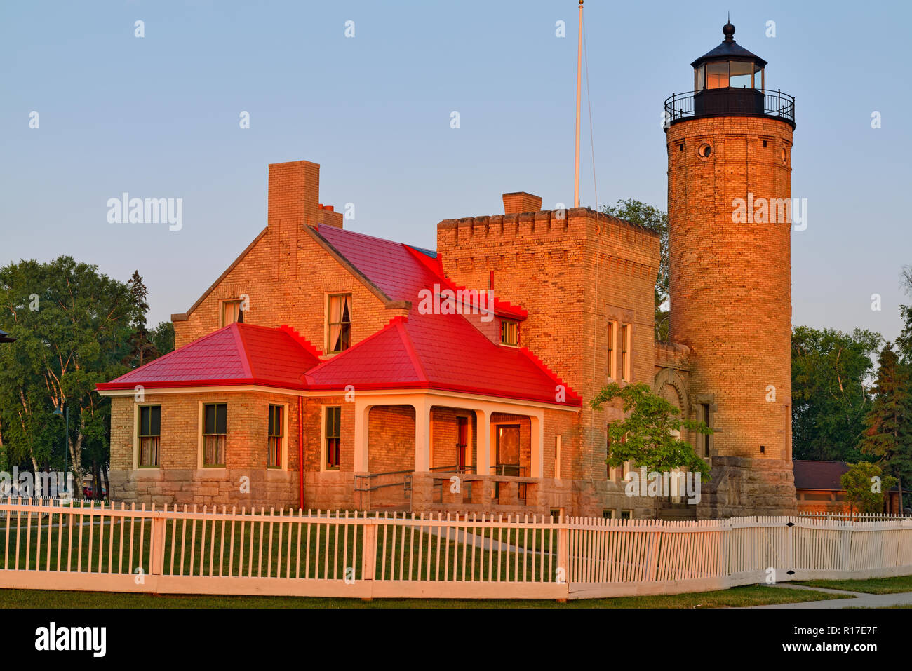 Old Mackinac Point Lighthouse, Maritime Museum, 1892, Mackinaw city ...