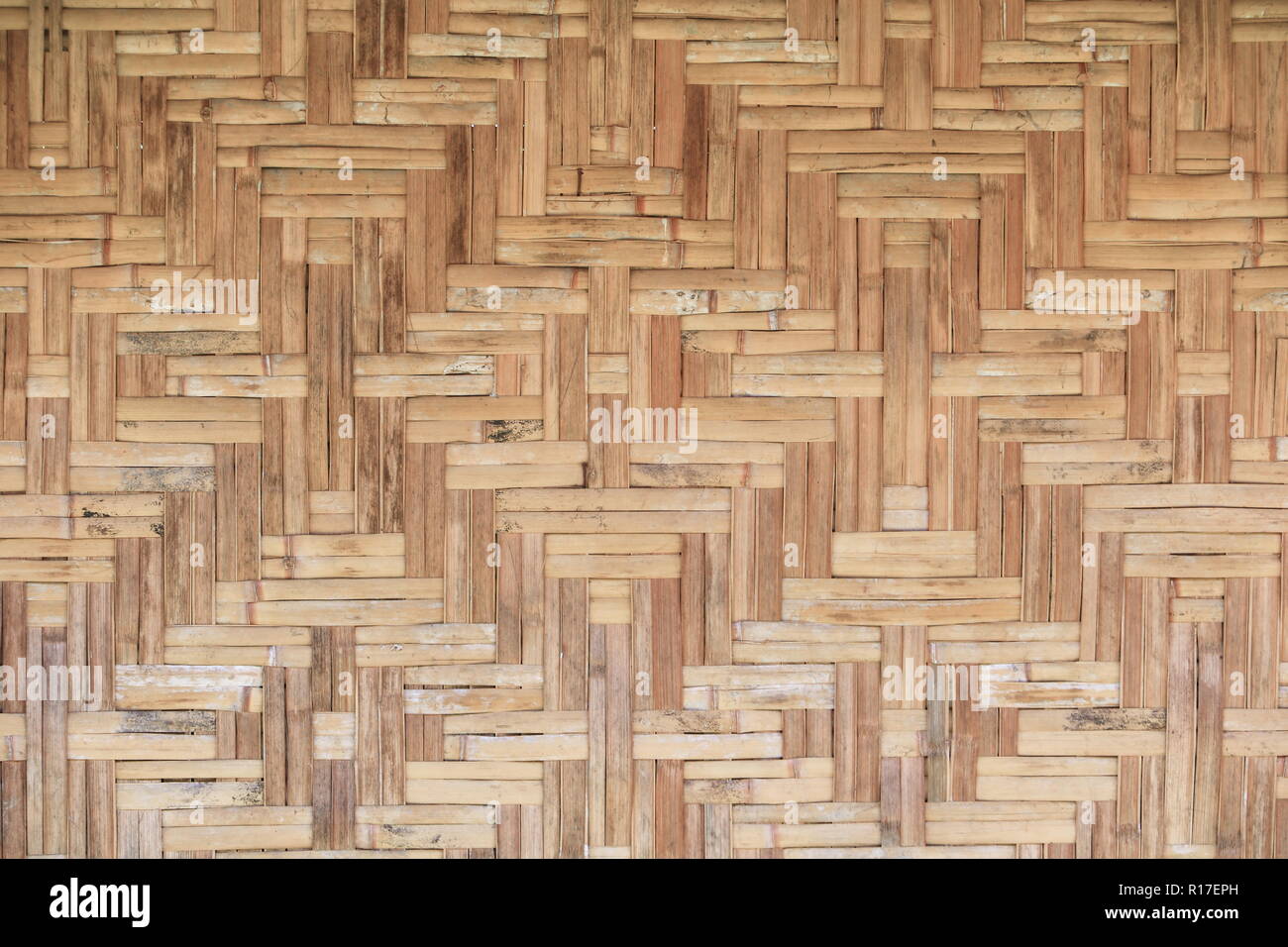 bamboo old weave wall texture beautiful pattern background Stock Photo ...