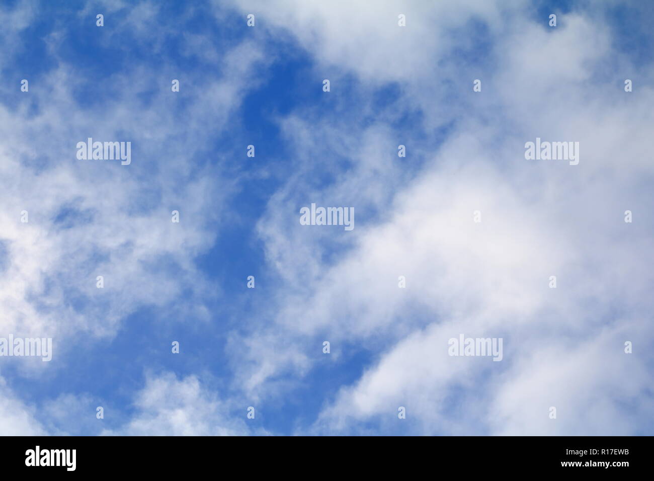 blue sky with big cloud and raincloud, art of nature beautiful and copy ...