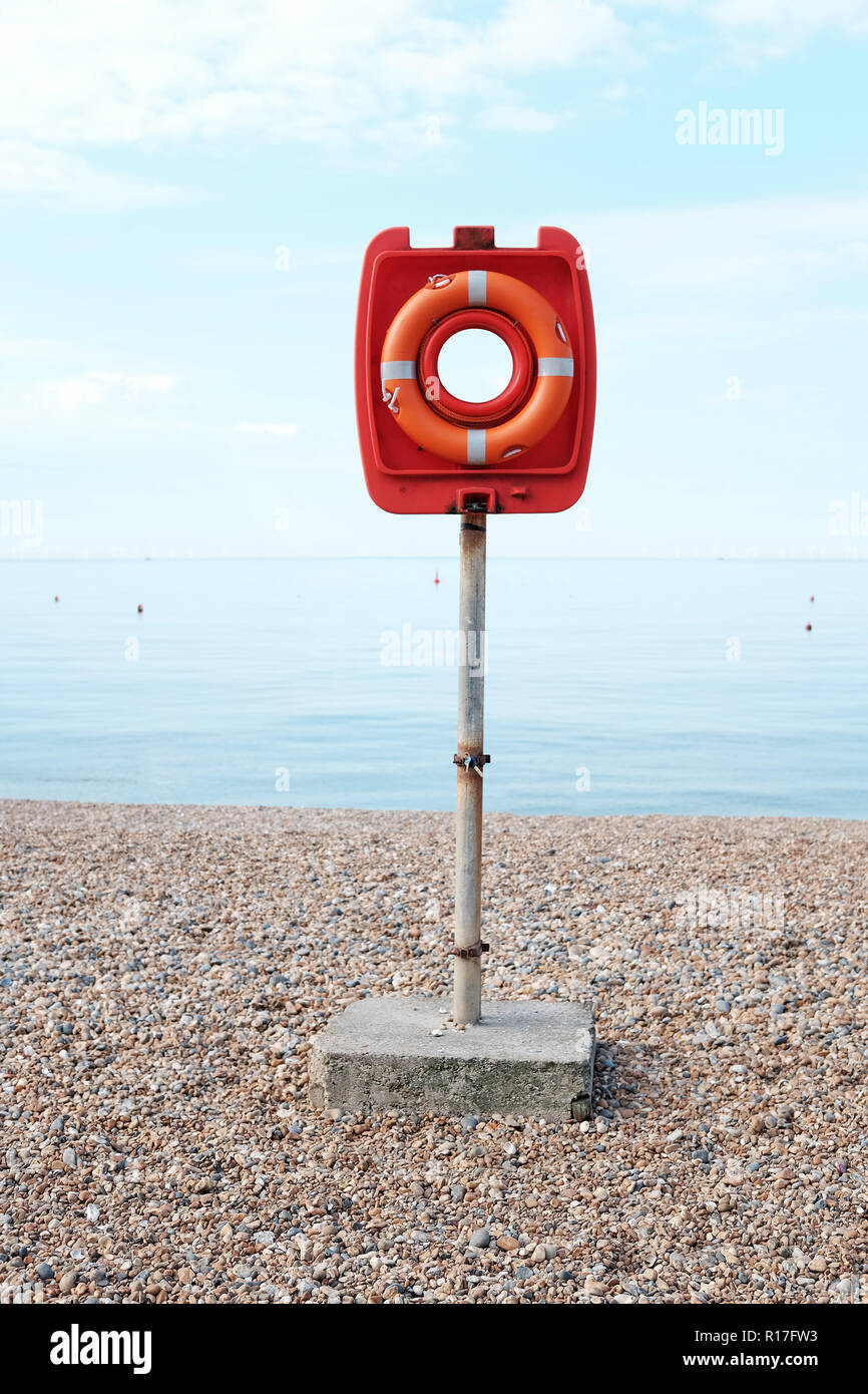 Life buoy on stand on hi-res stock photography and images - Alamy
