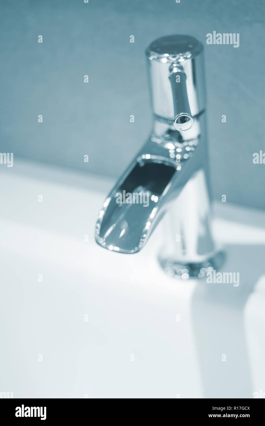 Bathroom tap sink showroom display of new design option for home ...
