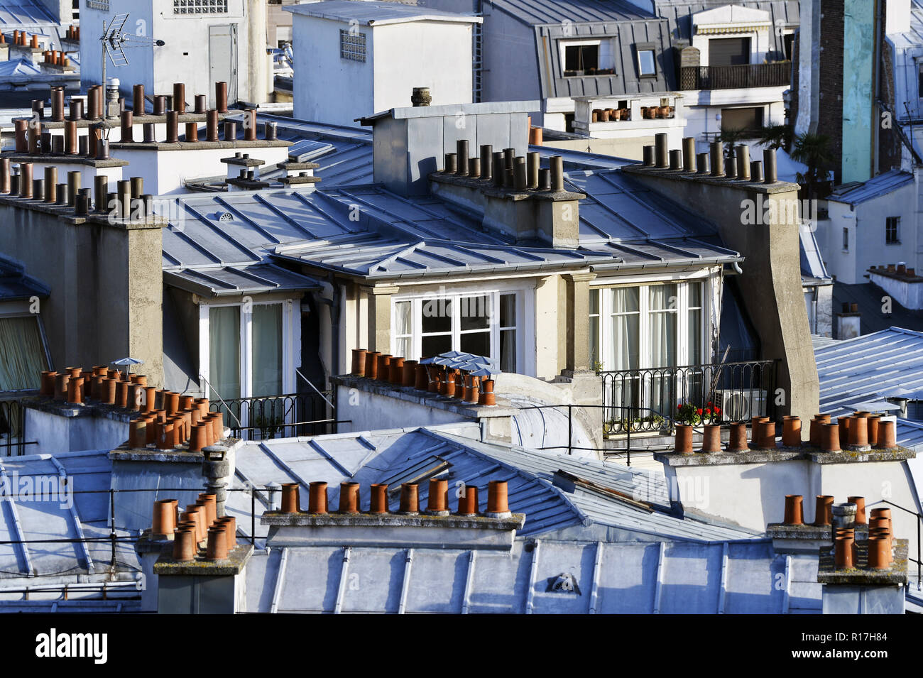 Paris Zinc Roofs - Paris - France Stock Photo - Alamy