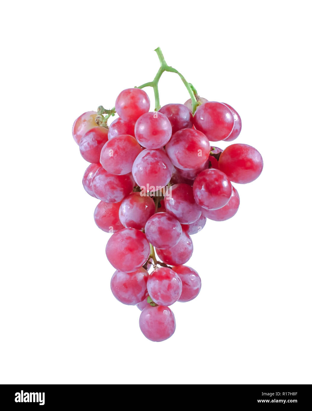 red grapes isolated on white background Stock Photo - Alamy