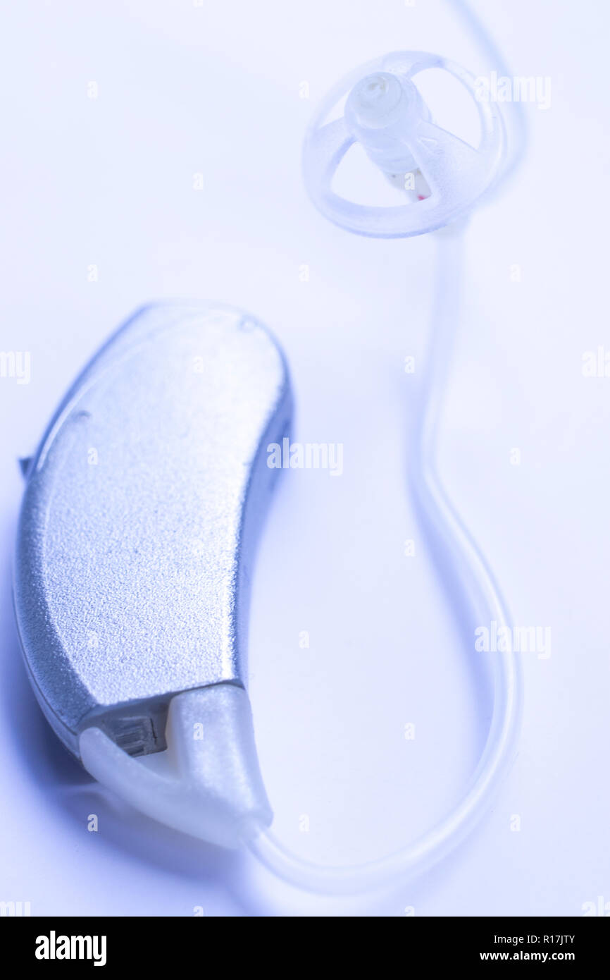 Digital modern technology hearing aid device to help the deaf and har ...