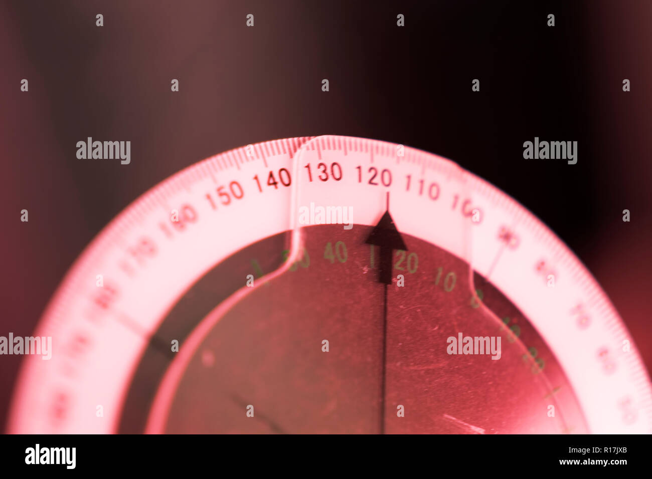 Goniometer movement medical instrument used for measuring mobility of ...