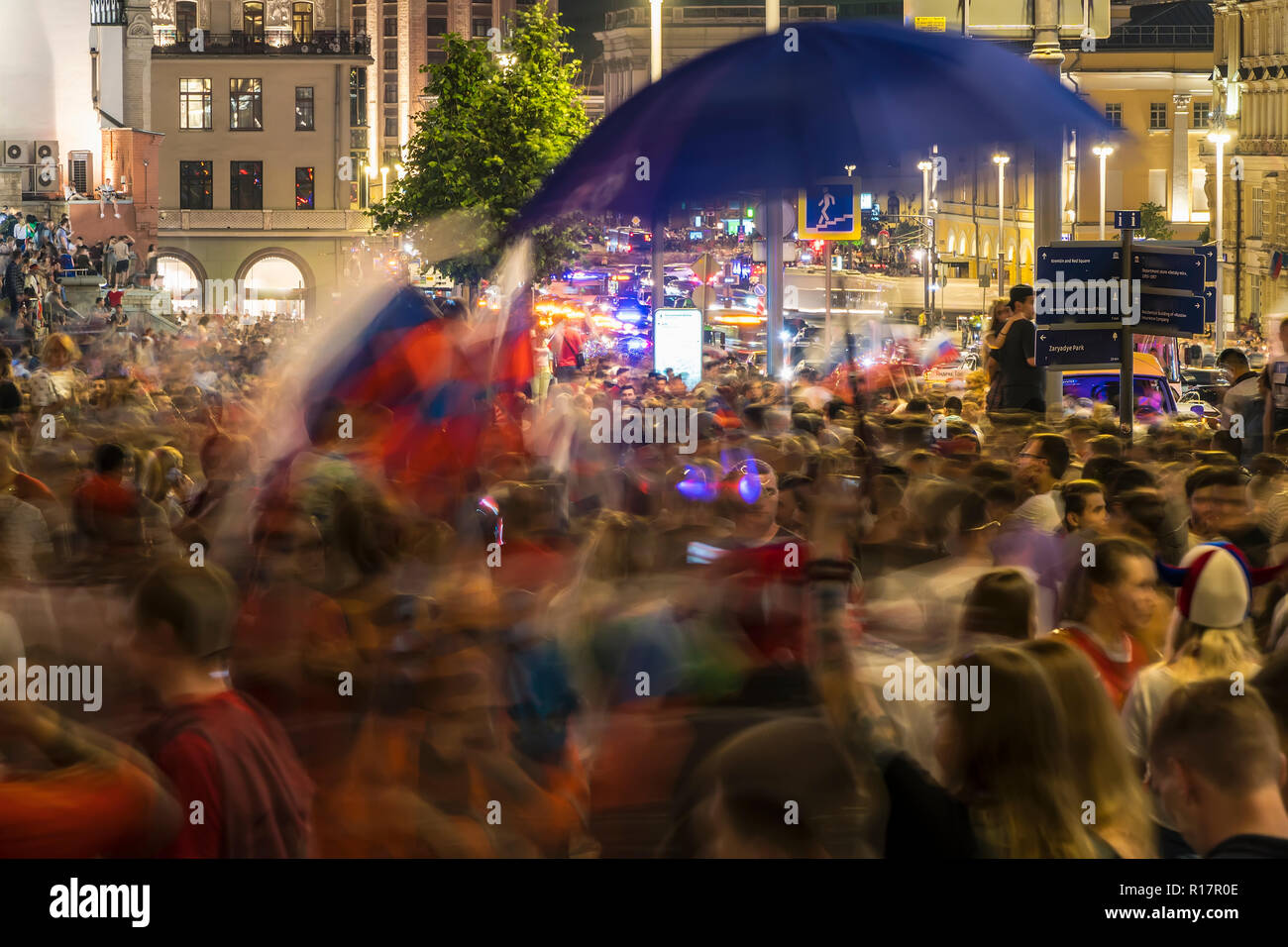 Russian football fans hi-res stock photography and images - Alamy