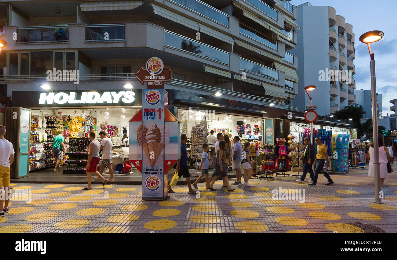 Costa salou beach scene hi-res stock photography and images - Alamy