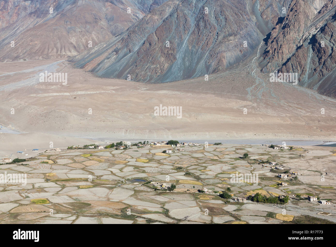 Stongdey (village) seen from area of Stongdey Monastery (also known as ...