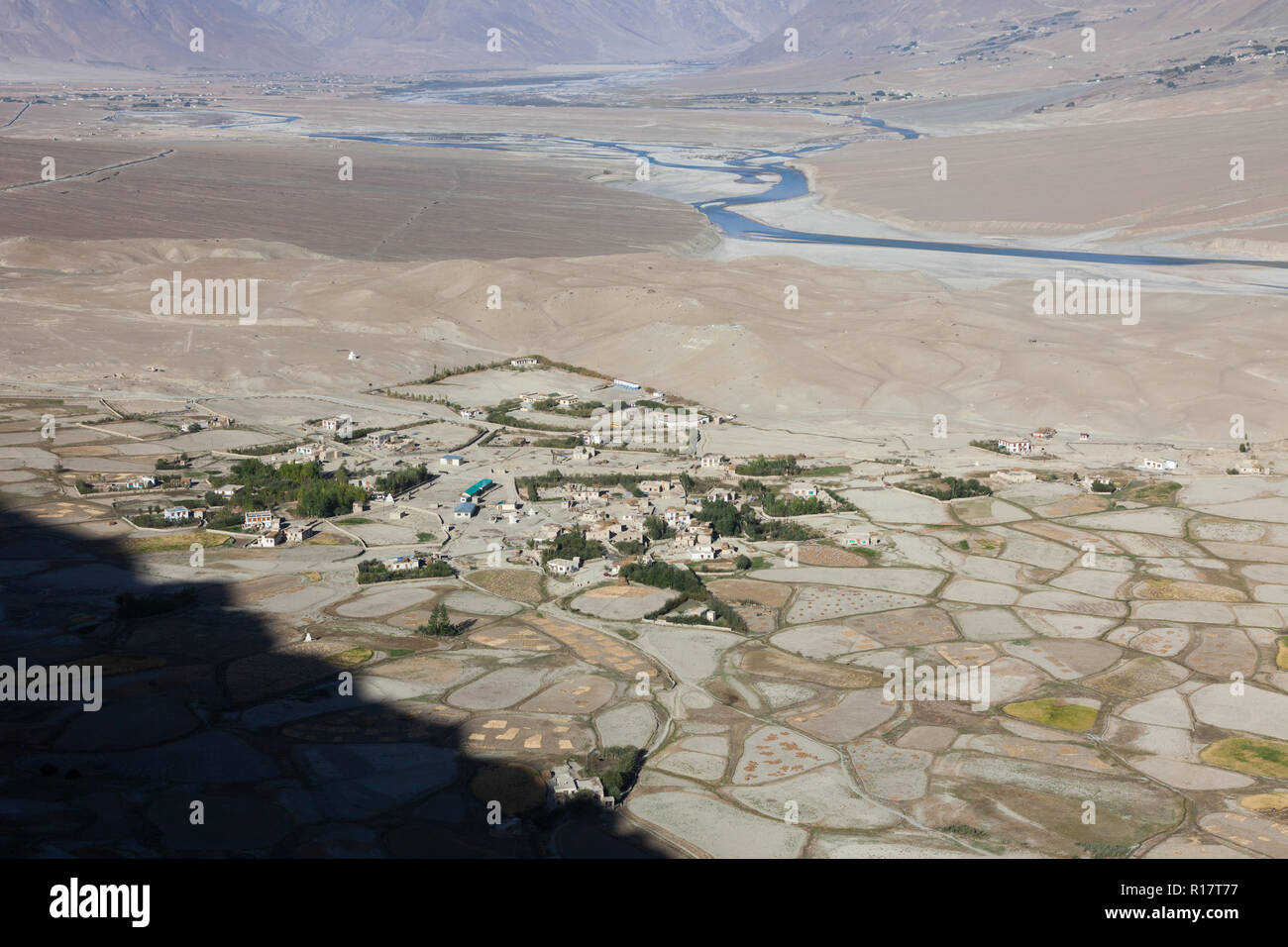 Stongdey (village) seen from area of Stongdey Monastery (also known as ...