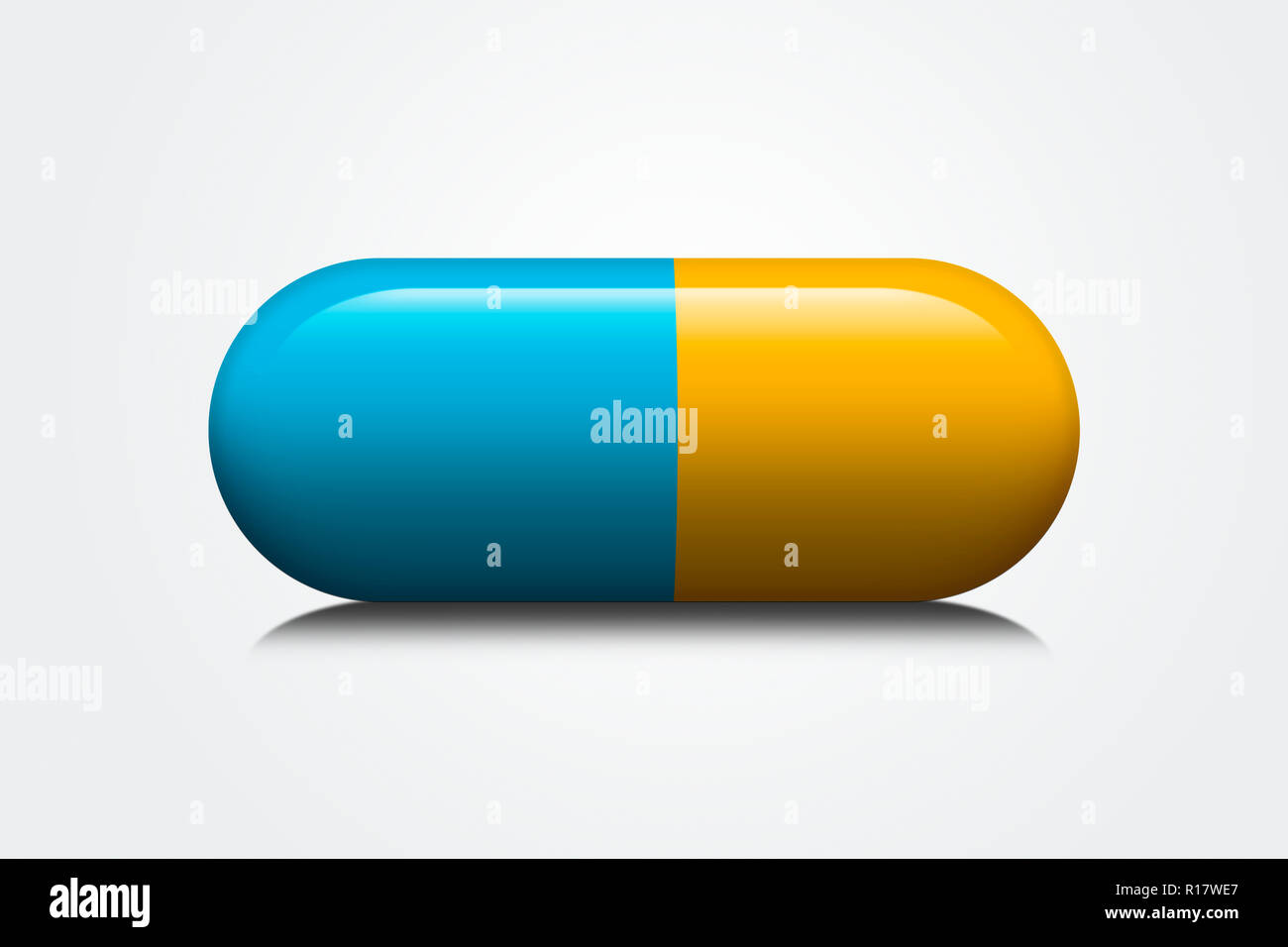 Blue and white capsule hi-res stock photography and images - Alamy