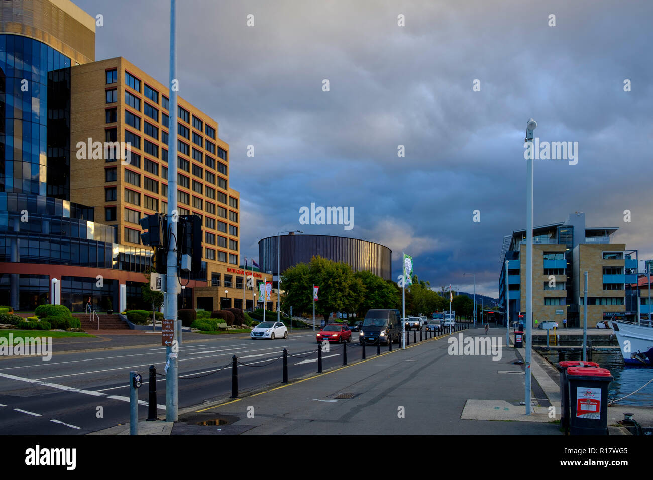 At the Hobart waterfront Stock Photo - Alamy
