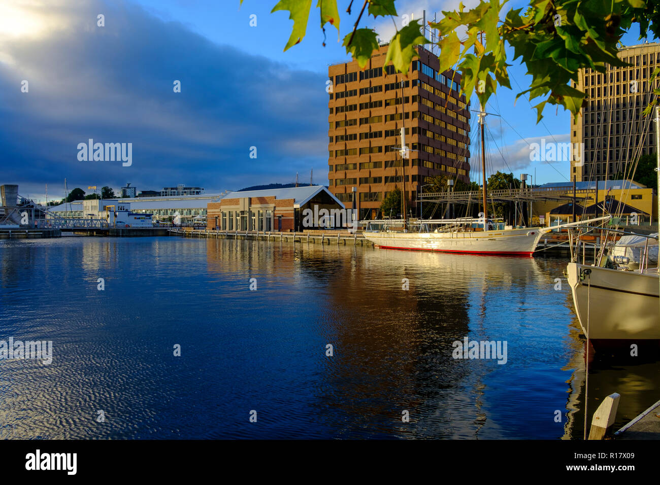 At the Hobart waterfront Stock Photo - Alamy