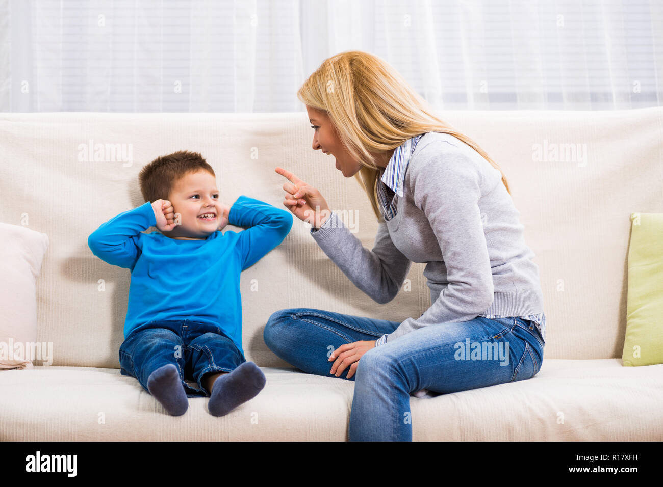 Mother and son arguing hi-res stock photography and images - Alamy