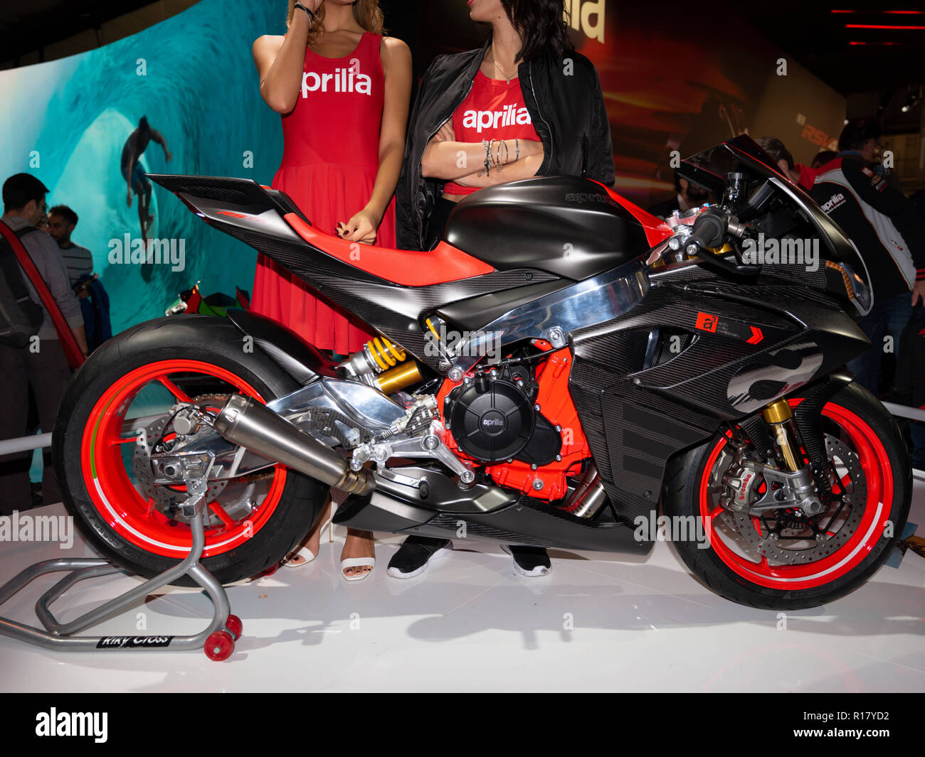MILAN, ITALY – NOV 08, 2018: Aprilia Concept RS 660 at EICMA Motorbike ...