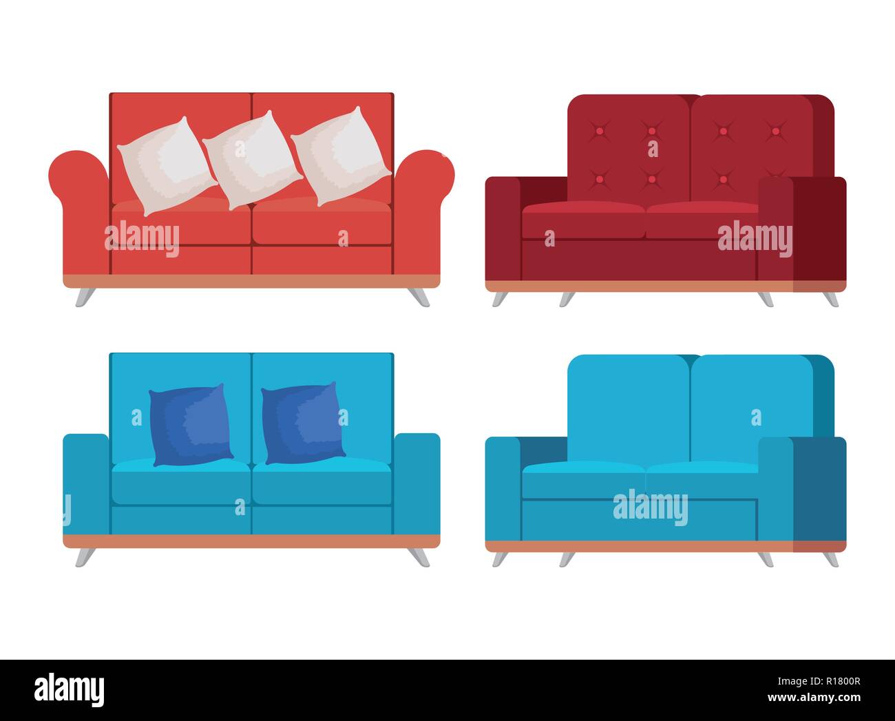 Interior design styles Stock Vector Images - Alamy