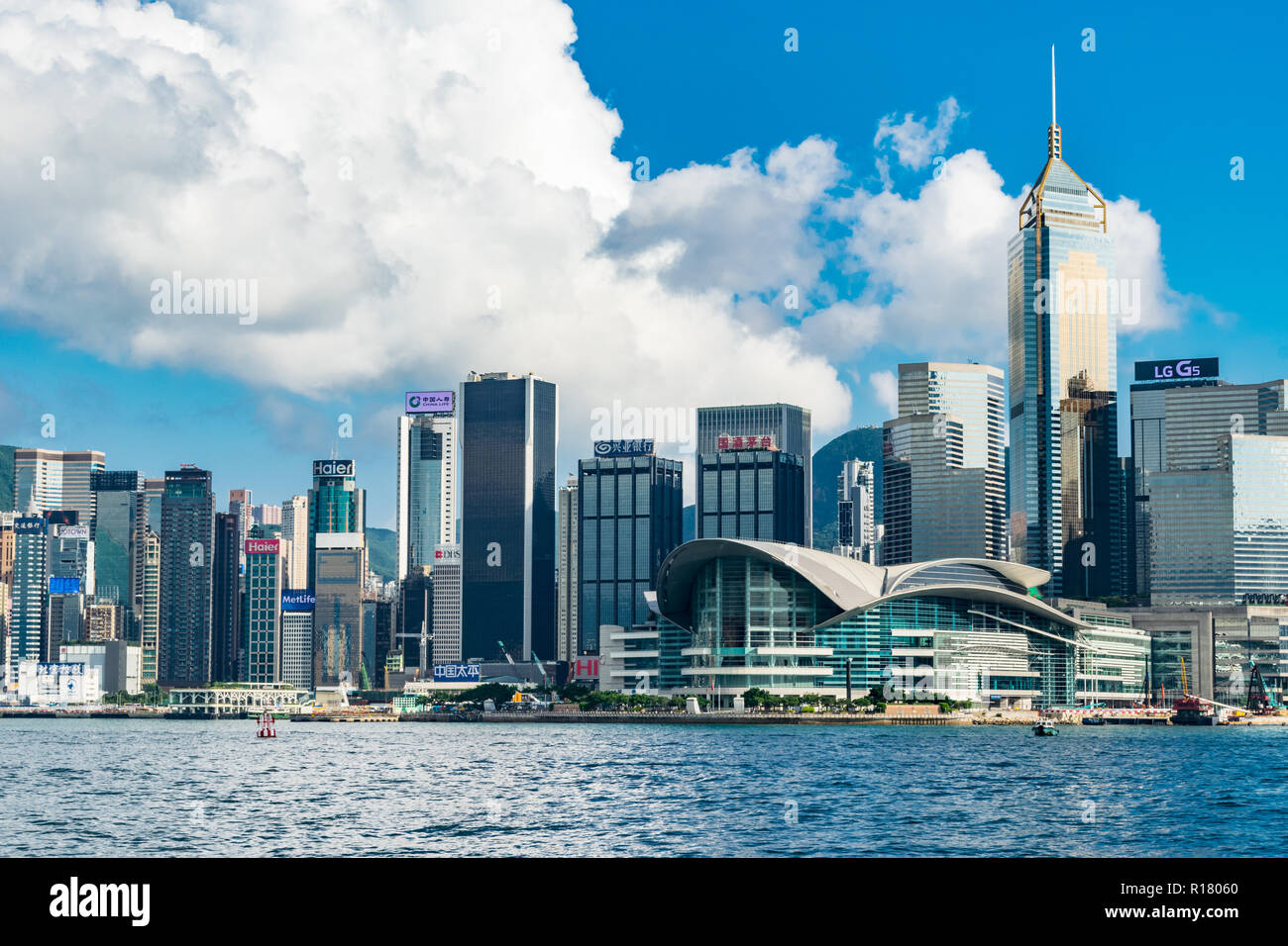 HKCEC Convention and Exhibition Centre in Wan Chai Hong Kong Stock ...