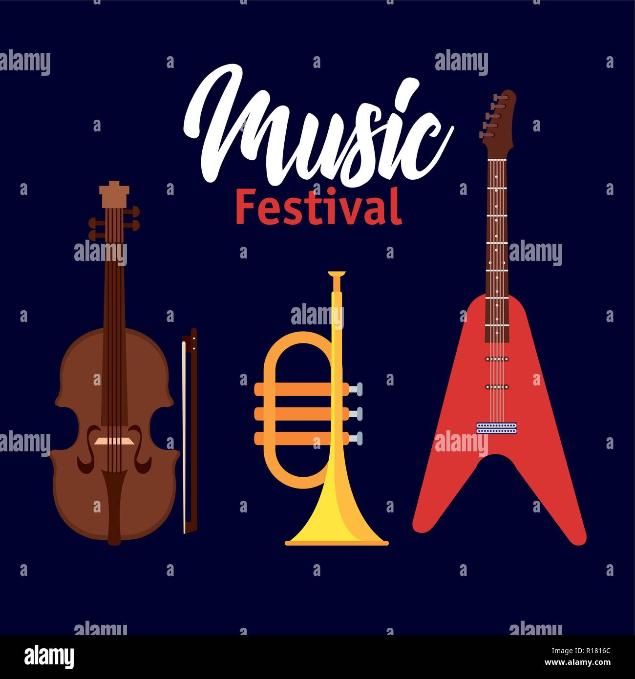 set music instruments icons vector illustration design Stock Vector ...