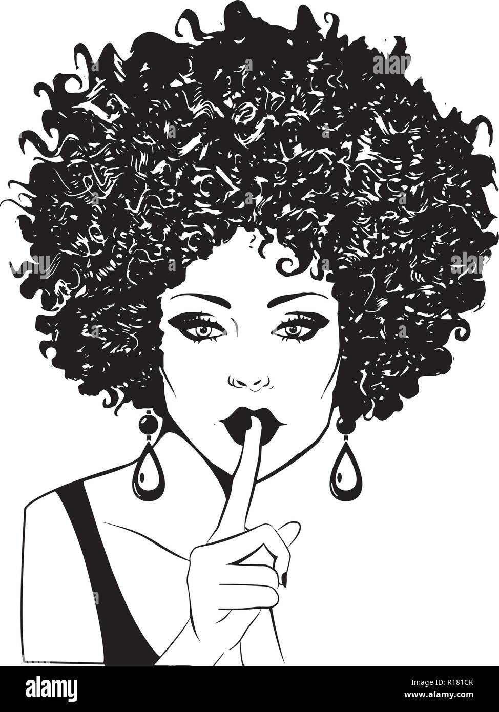 African American Woman Praying Clipart Black