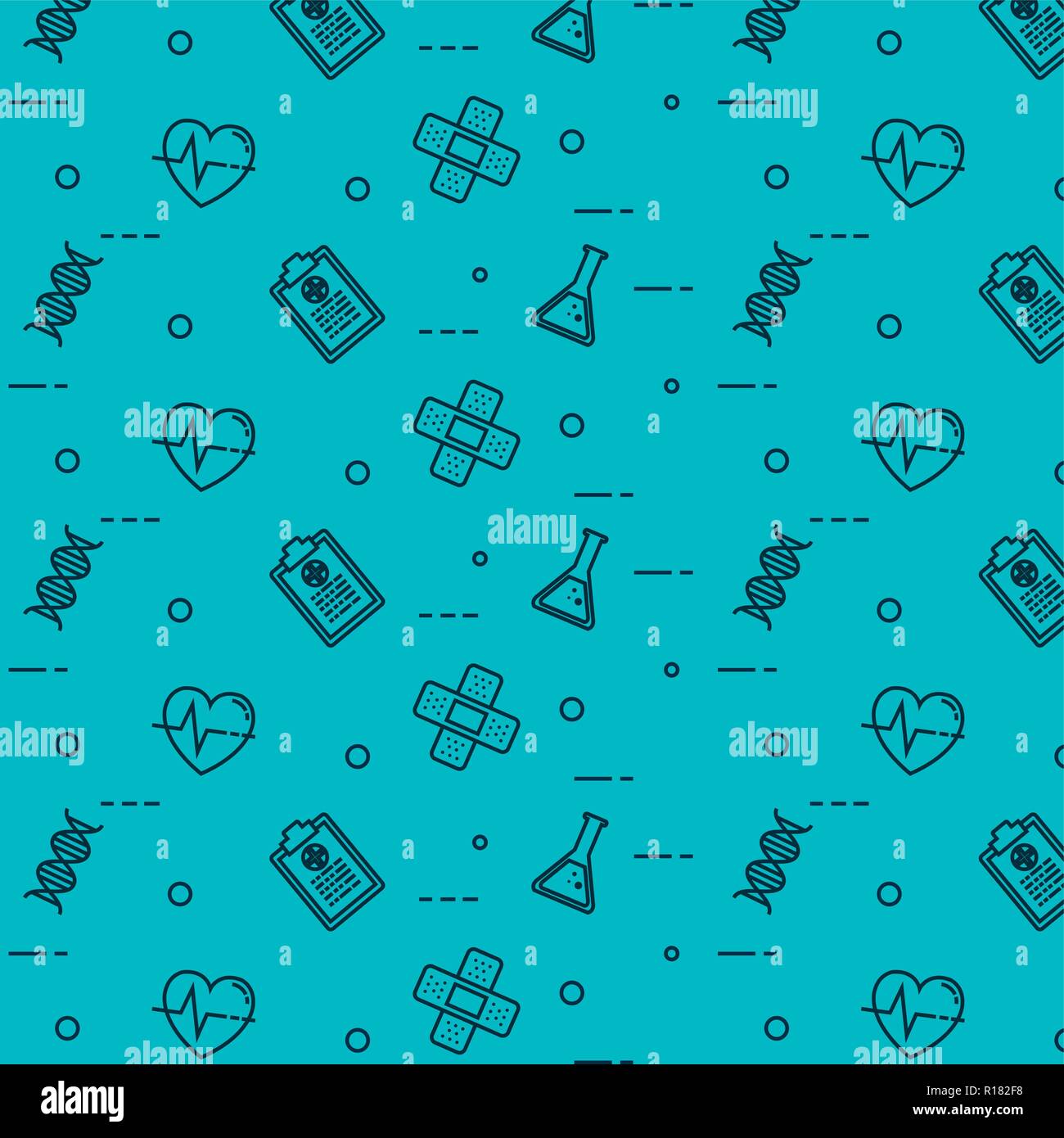 medical healthcare set pattern Stock Vector Image & Art - Alamy