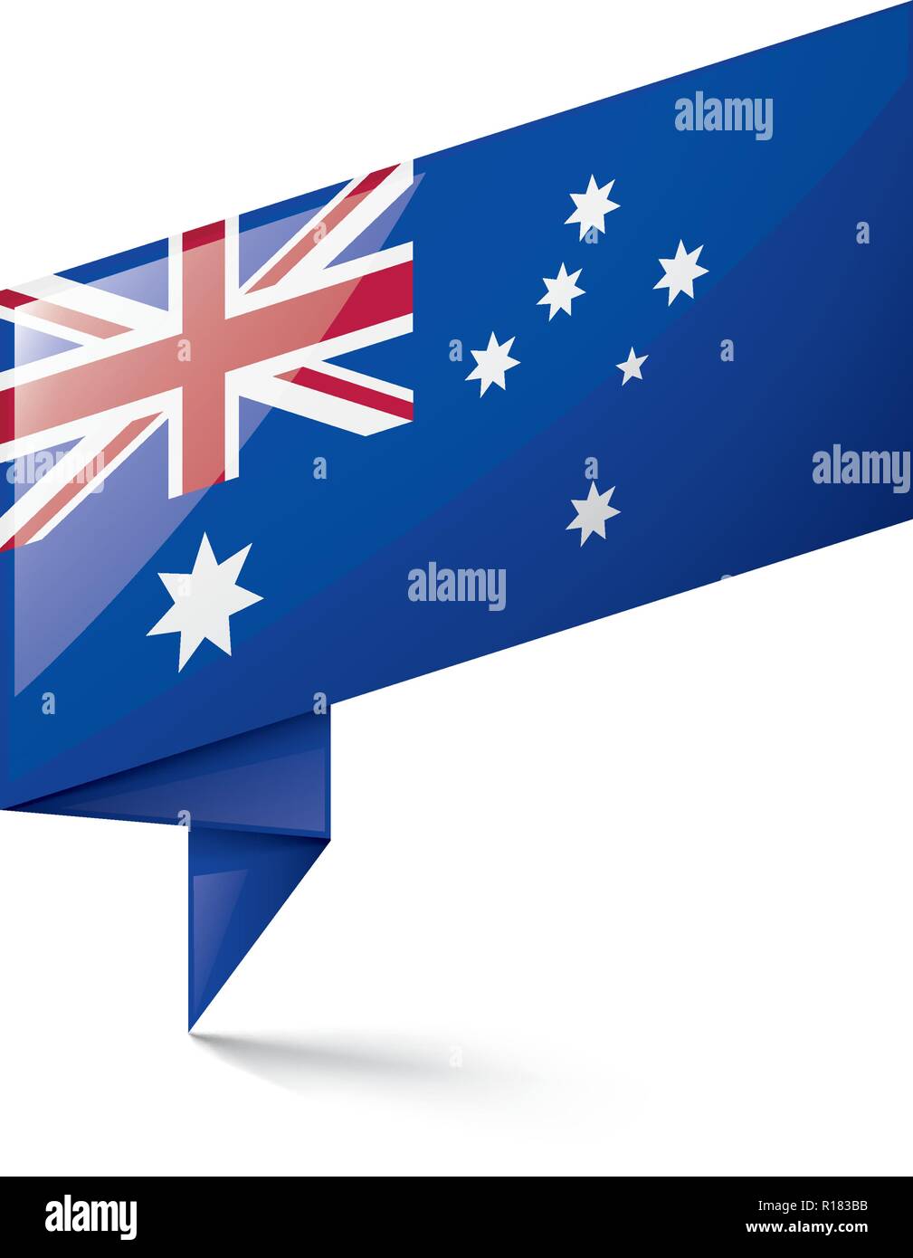 Australia flag, vector illustration on a white background Stock Vector ...