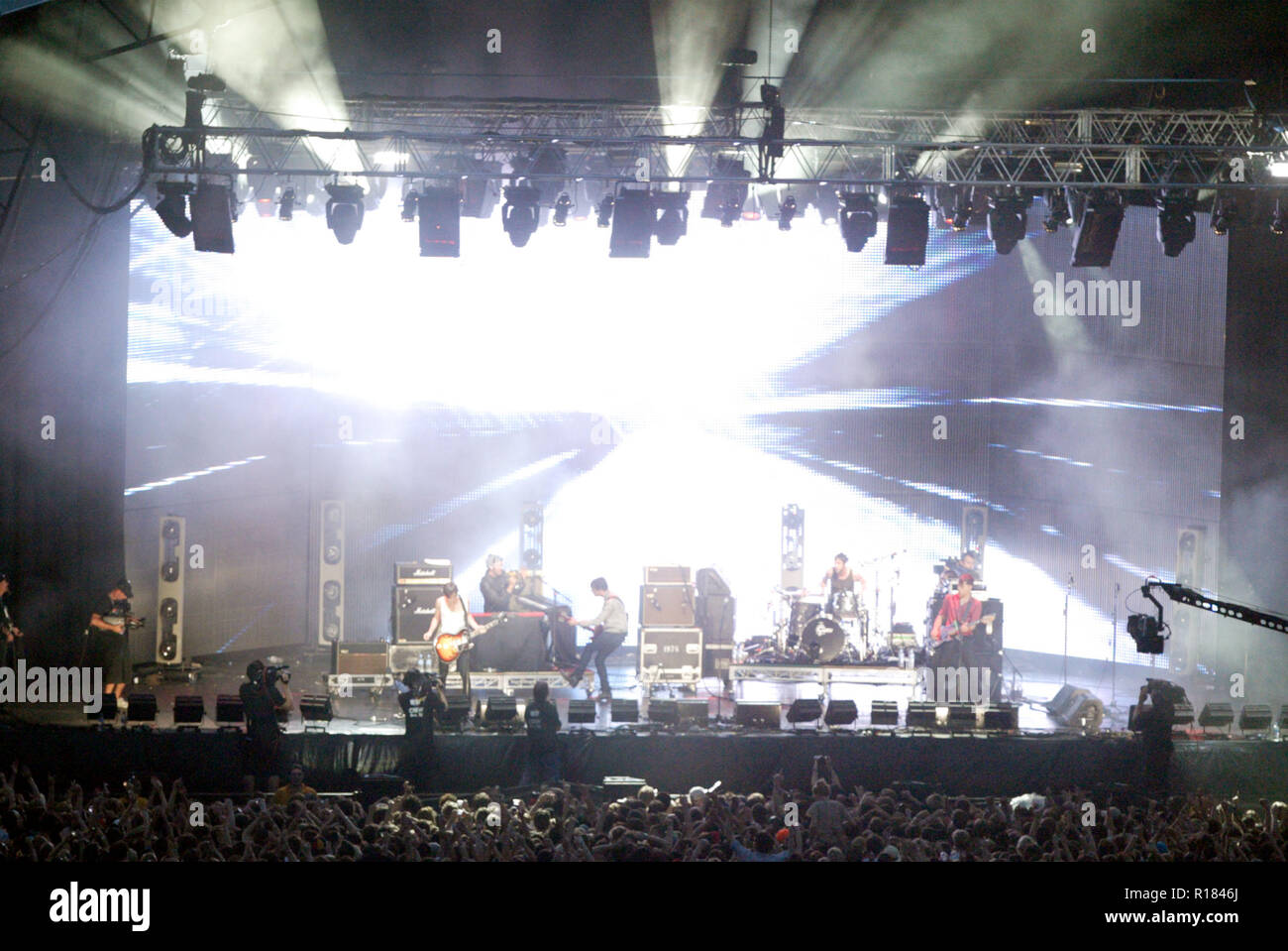 Jet performing live in concert The 'Sound Relief' music festival held ...