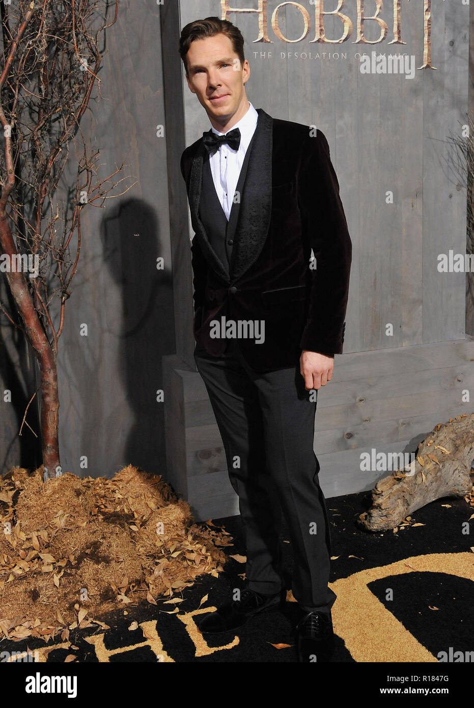 Benedict Cumberbatch arriving at The Hobbit Premiere at the Dolby ...