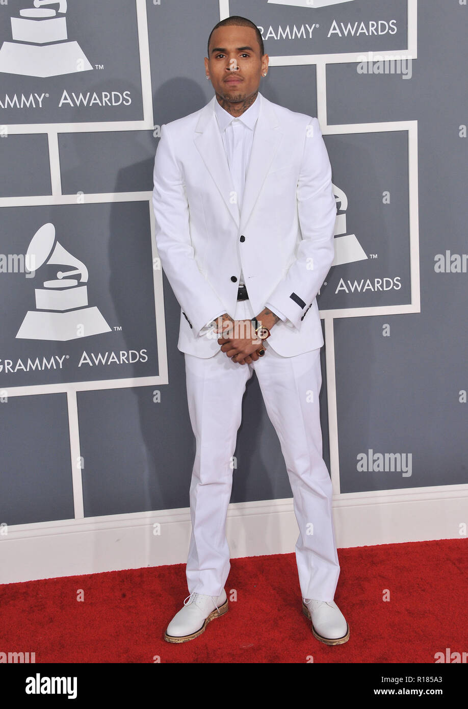 Chris Brown Red Suit
