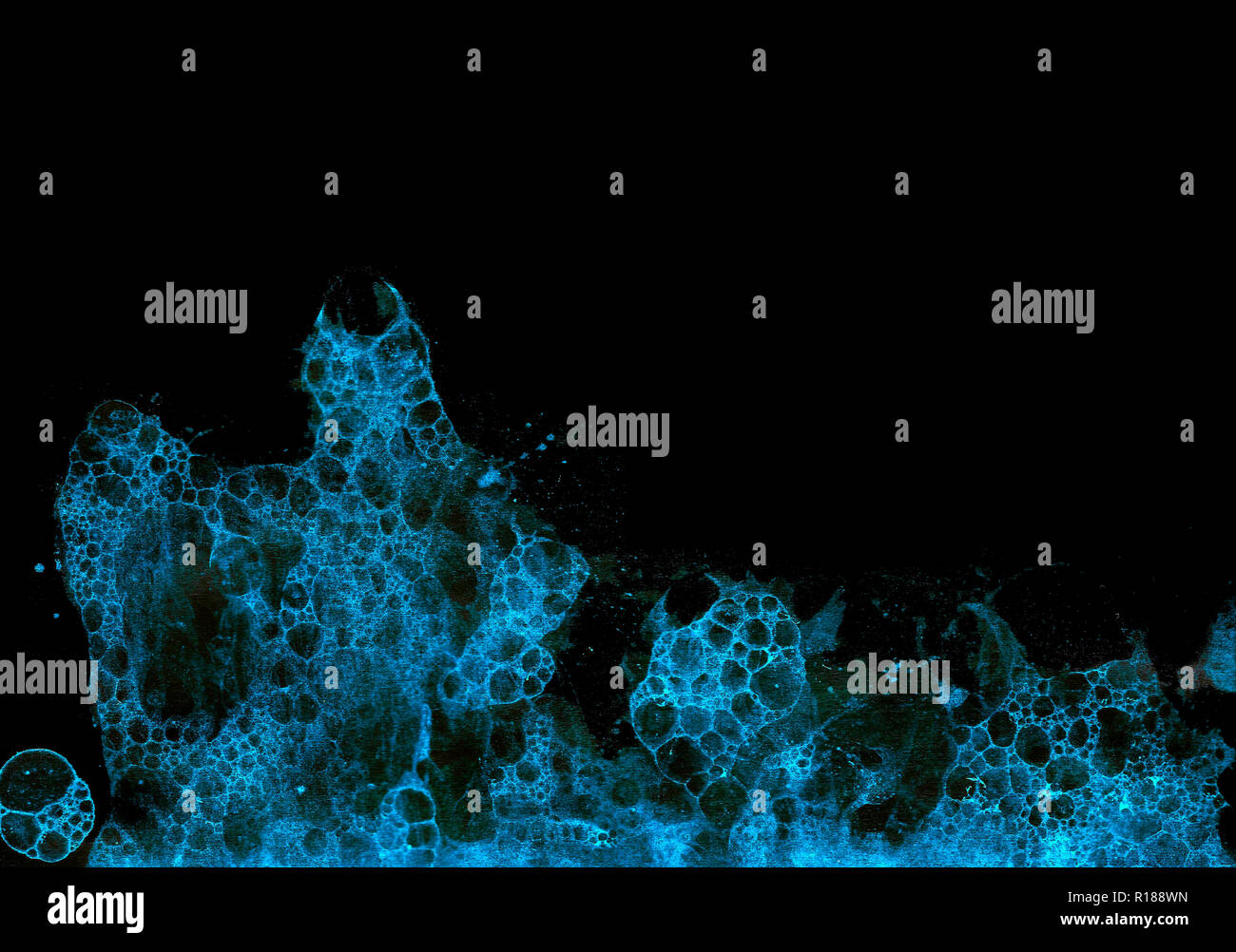 Abstract grunge cellular background against black background Stock ...