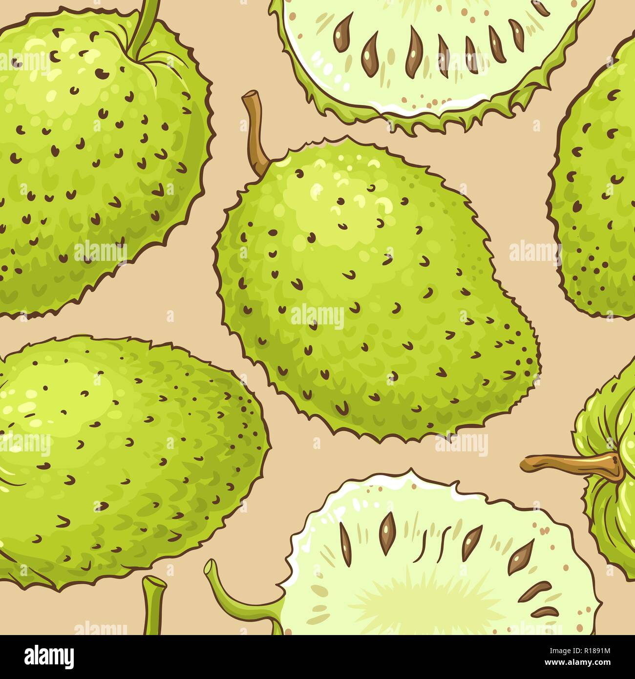 Guanabana cartoon hi-res stock photography and images - Alamy