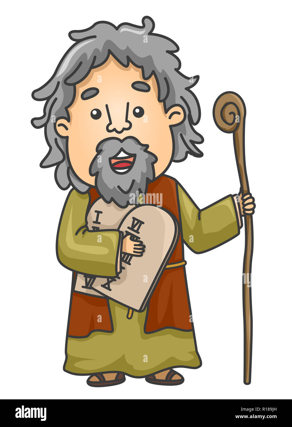 Moses And The Ten Commandments Clipart