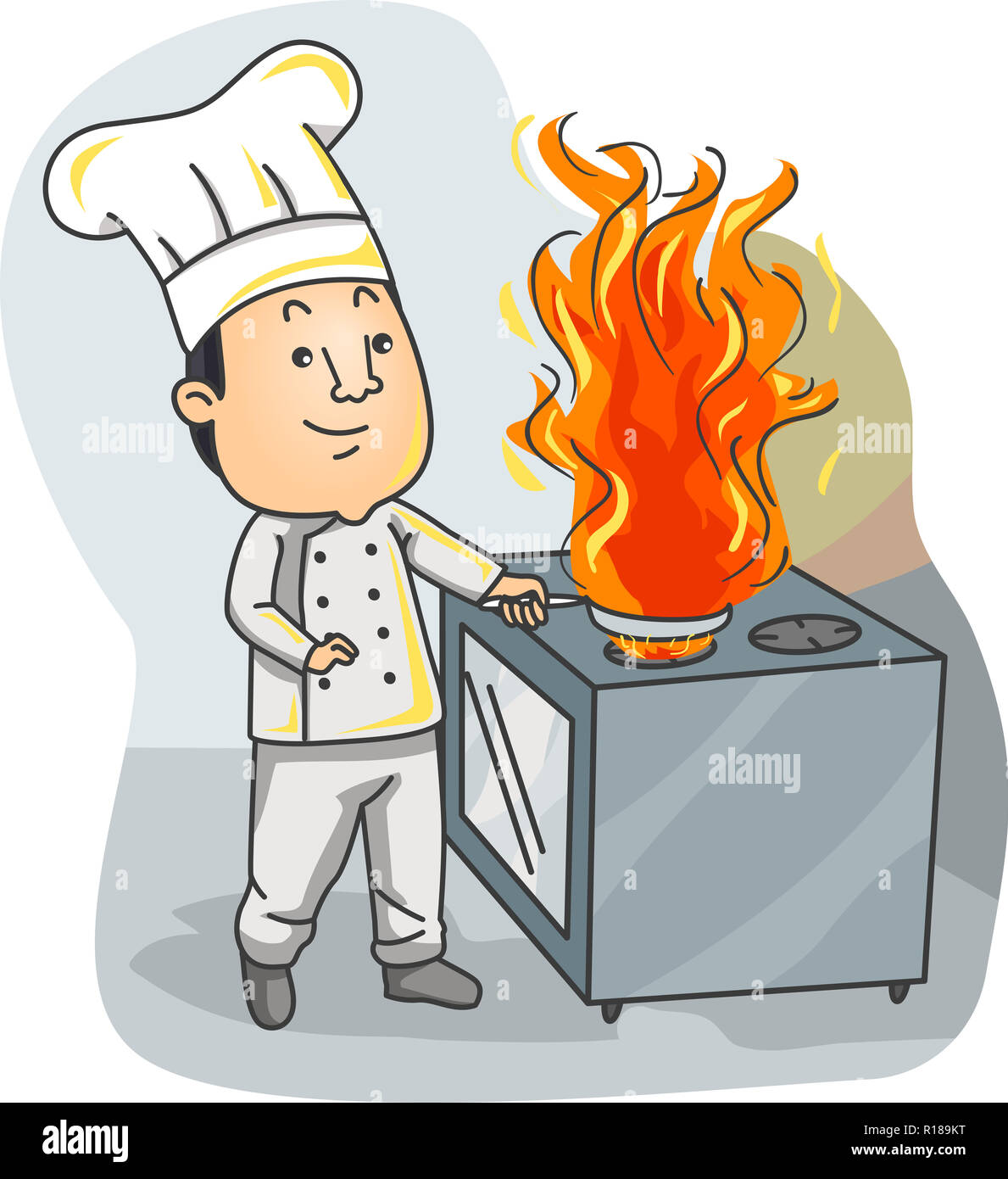 Kitchen Fire Clipart