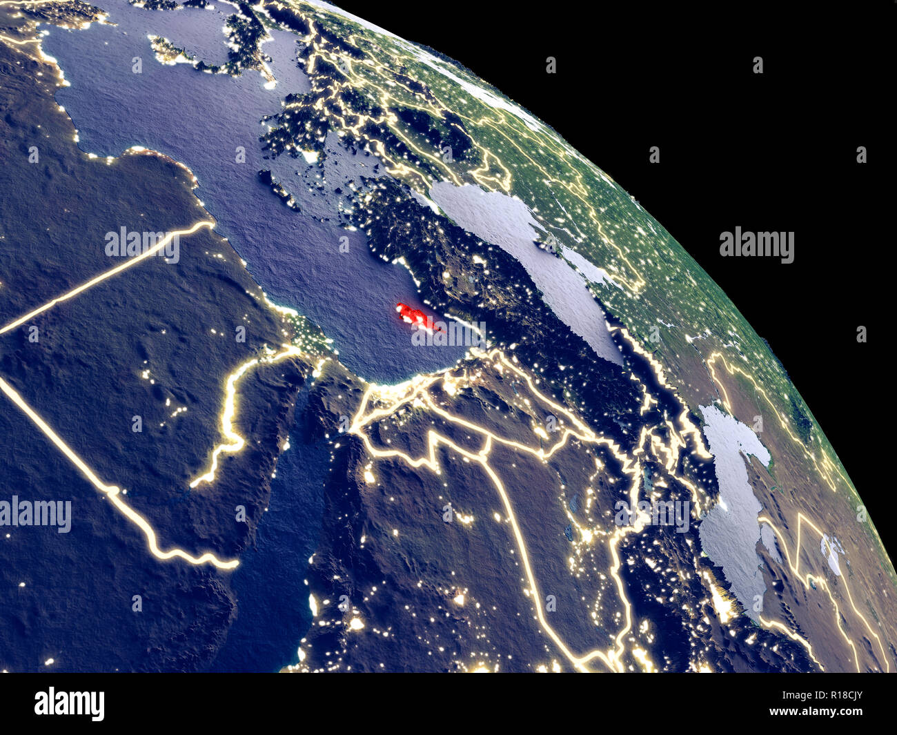 Highlighted satellite image of cyprus hi-res stock photography and ...